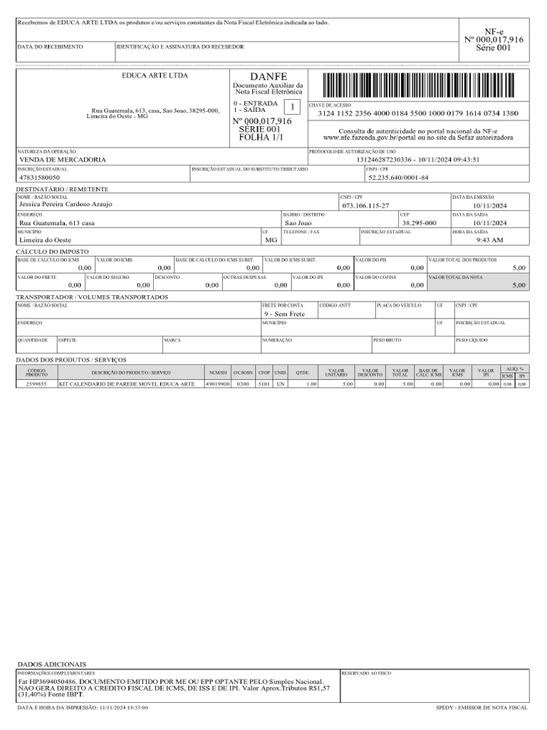 31241152235640000184550010000179161407341380-nfe | PDF