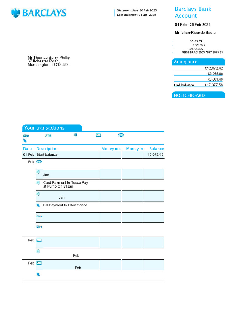 Statement 26 Sep 24 Ac 77267933 26054390 | PDF | Overdraft | Banking