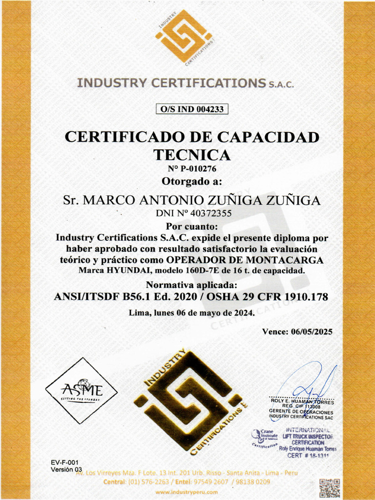 Marco Antonio Zuñiga Zuñiga | PDF