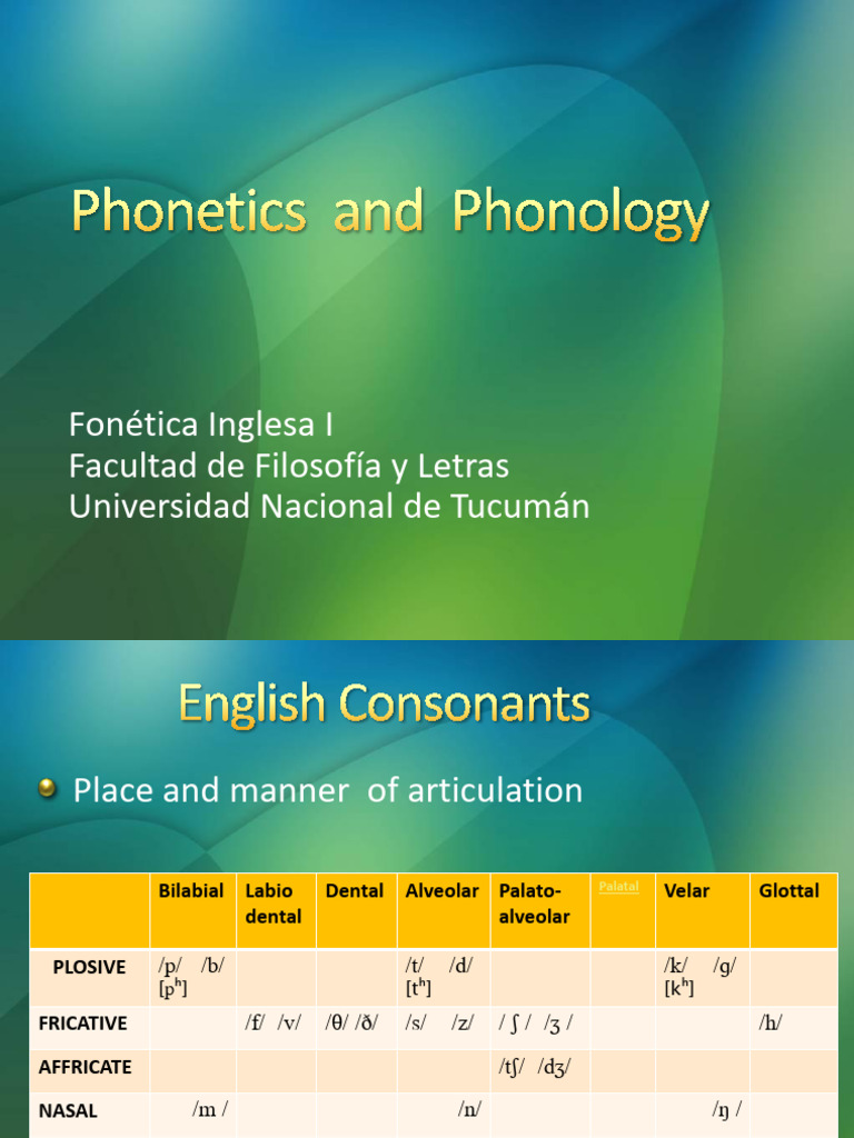 English and Spanish Consonant Sounds For Schoology | PDF
