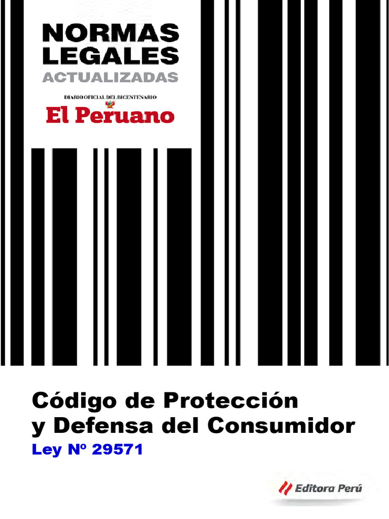 Código de Protección y Defensa Del Consumidor | PDF | Protección al Consumidor | Los consumidores