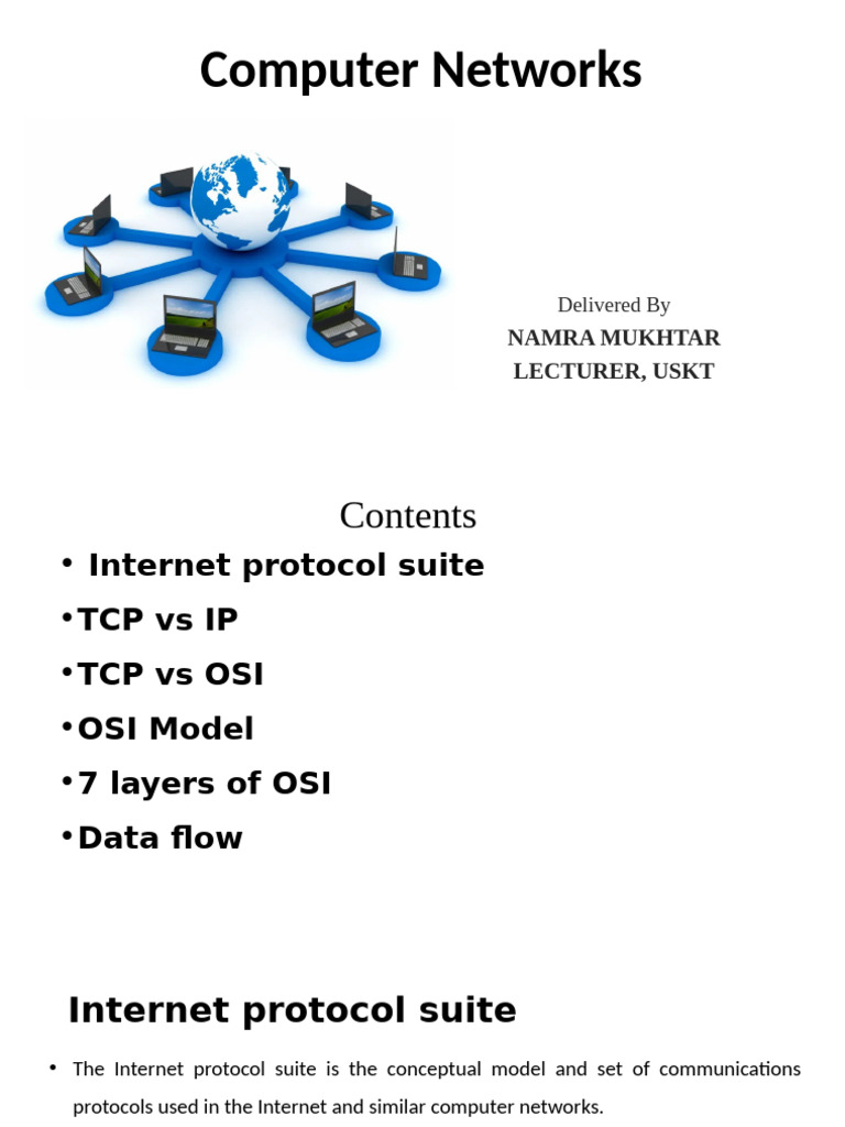 Computer Networks Lec 3 | PDF | Internet Protocol Suite | Computer Network