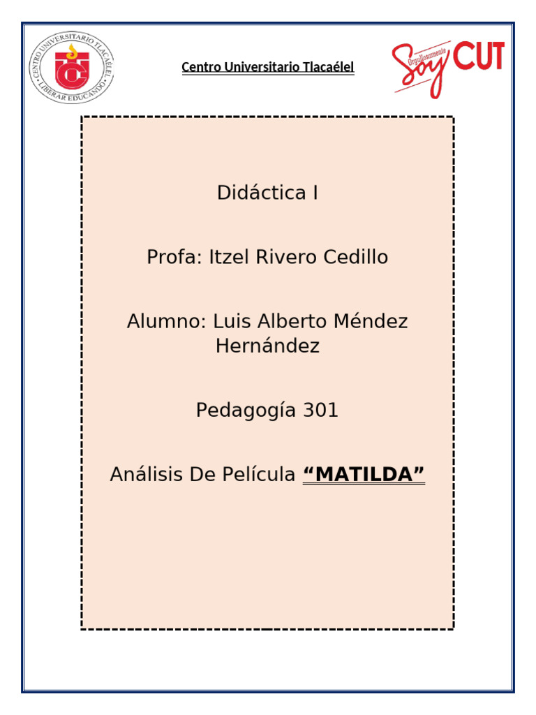 Matilda | PDF | Aprendizaje