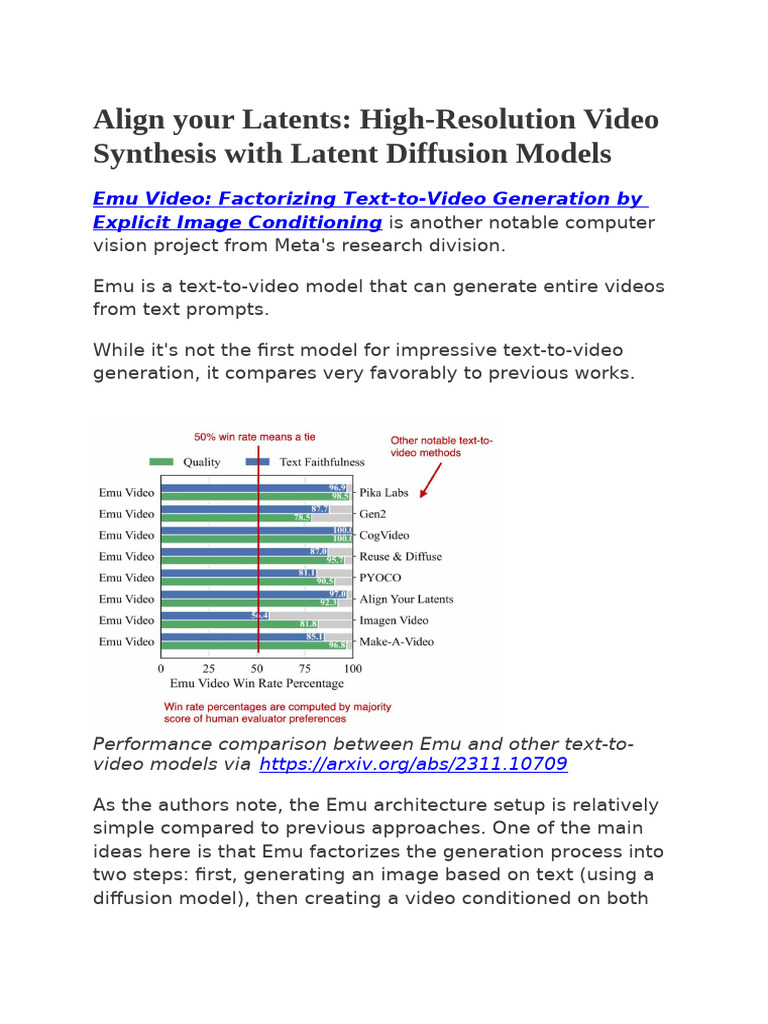 High-Res Video Synthesis with Diffusion | PDF