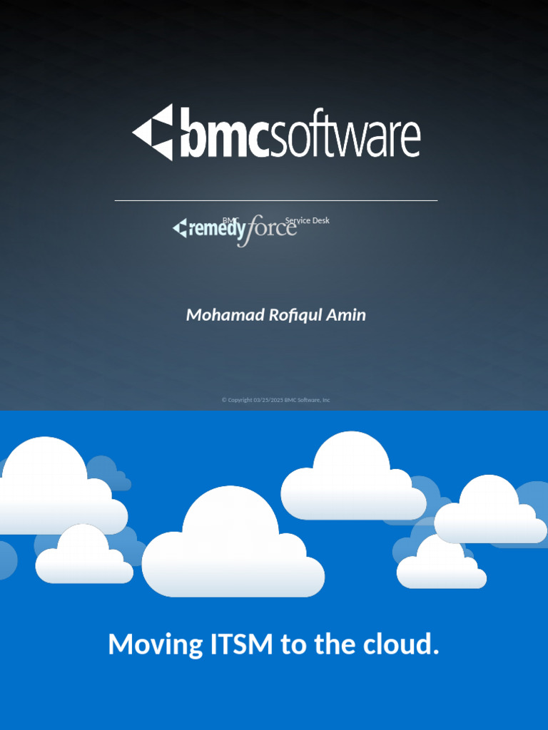 BMC RemedyForce Solution | PDF | Software | It Service Management