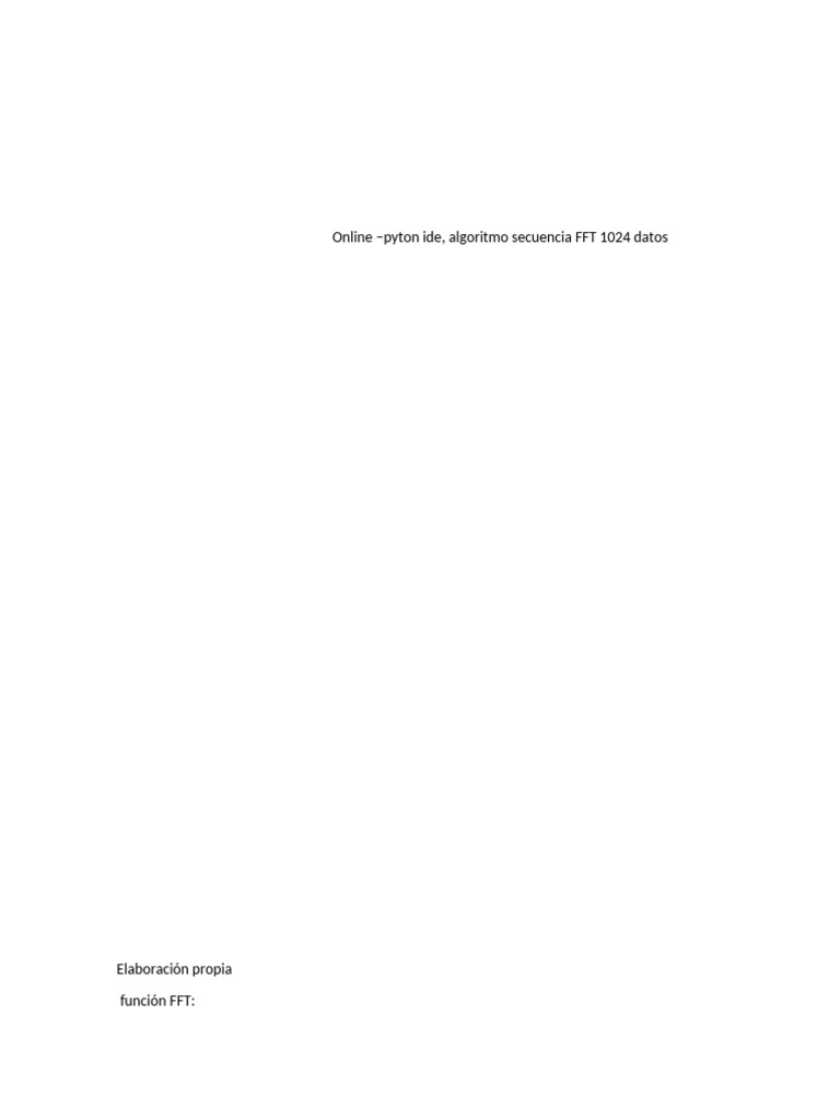 FFT en Python y Arduino: Guía Práctica | PDF