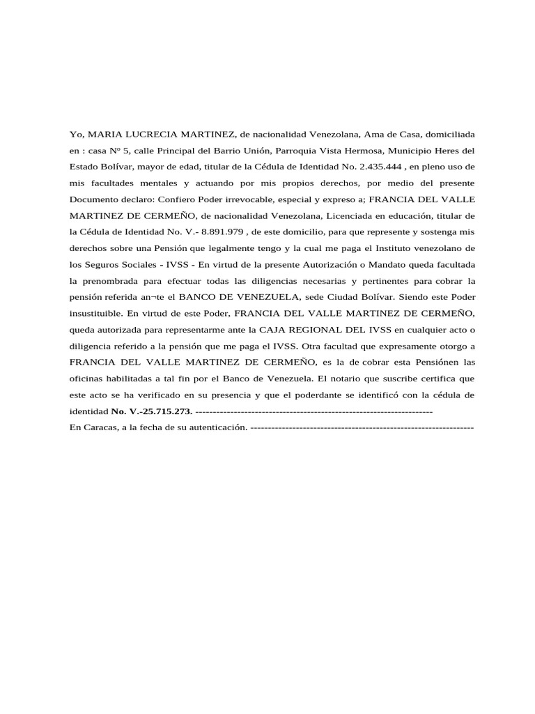 POder Pensión | PDF