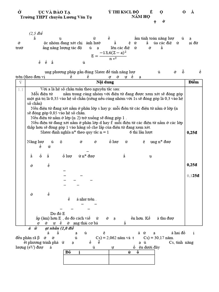Hoá - HDC HSG10-KS Lan 1 24.3.2025 | PDF