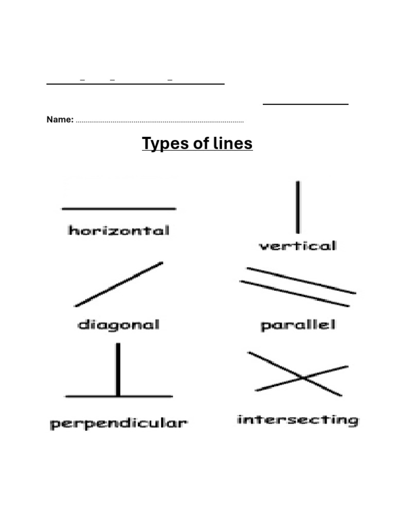 11 Types of Lines + 2D Shapes | PDF