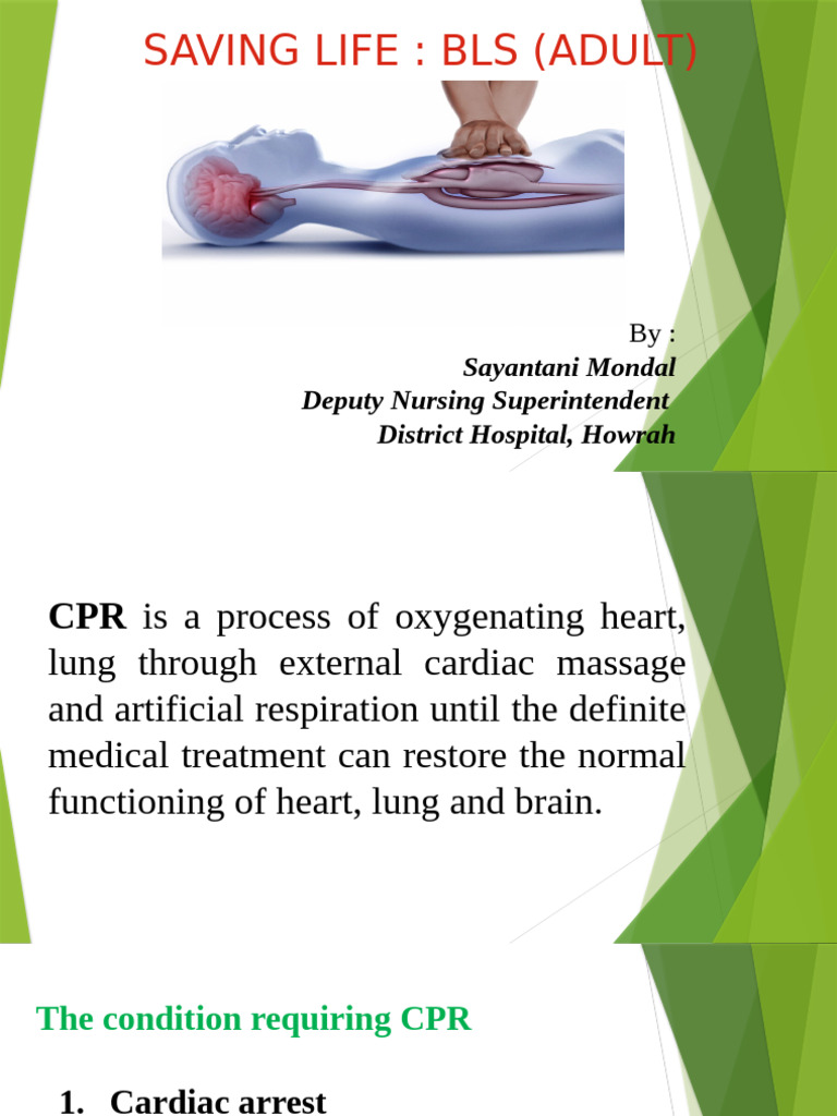 BLS for Adult: CPR Guidelines | PDF | Cardiopulmonary Resuscitation ...