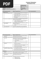 VDU Safety Checklist for Offices | PDF | Computer Keyboard | Chair