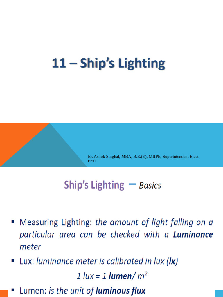 Ship's Lighting | PDF