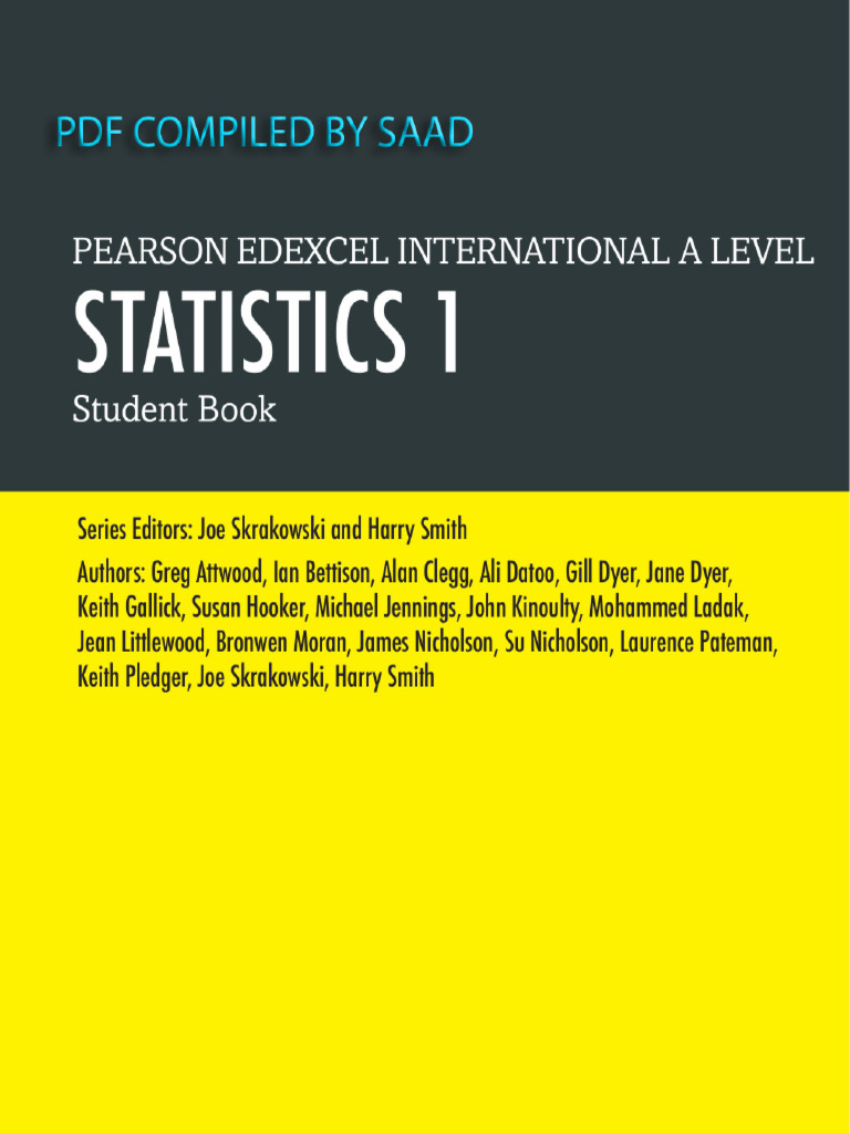 Mathematics Statistics 1 | PDF