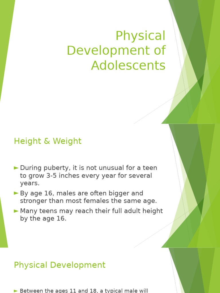 Adolescent Physical Development | PDF | Adolescence | Puberty