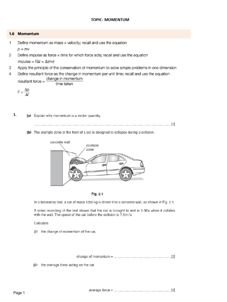 Understanding Momentum in Physics | PDF