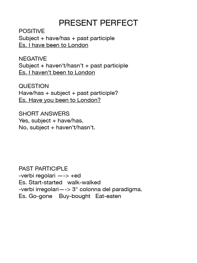 Present Perfect and Modals Overview | PDF | Languages | Foreign ...