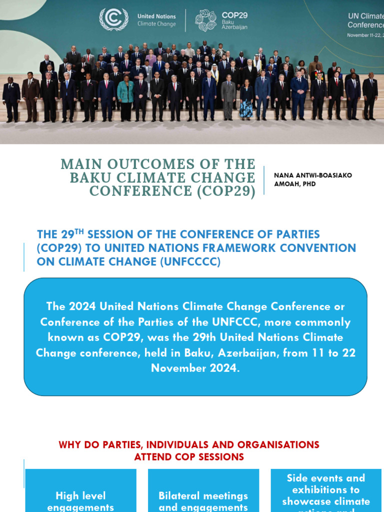 COP29 Presentation Tamale Final | PDF | Climate Change Mitigation ...