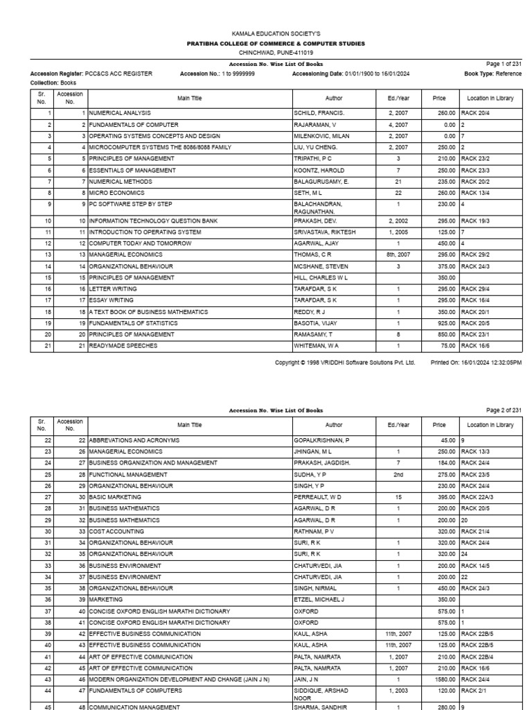 Web Opac Ref Books | PDF | Business Economics | Information Technology