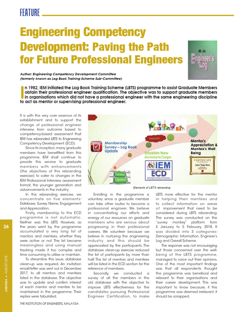 Engineering Competency Development - Paving The Path For Future ...