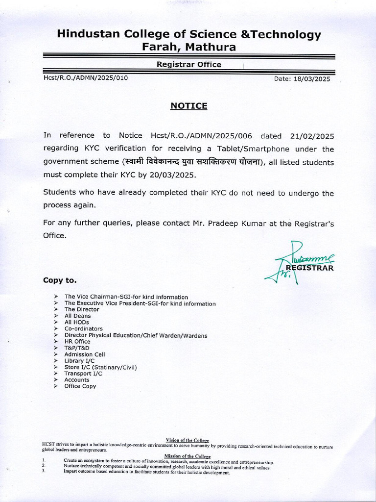 Regarding KYC - 0001 | PDF