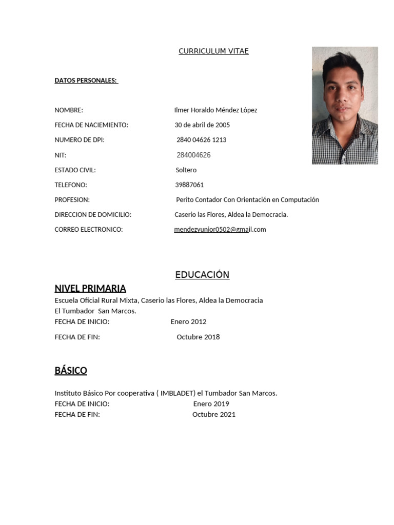 Curriculum Vitae (1) Andrea Orozco | PDF