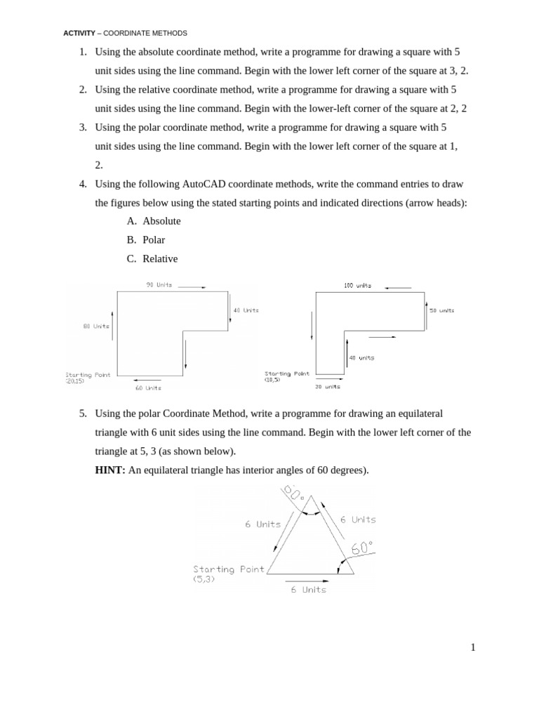 0# 1 - Coordinate Methods | PDF