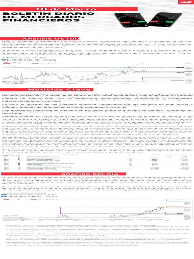 XTB Boletín Diario 18.03XTB | PDF | Donald Trump | Gobierno americano