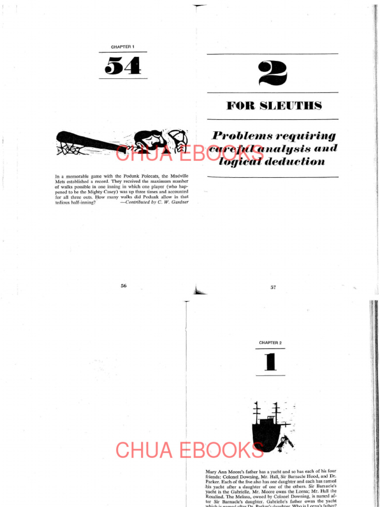 Litton's Problematical Recreation - Chap 2 - For Sleuth | PDF | Drink