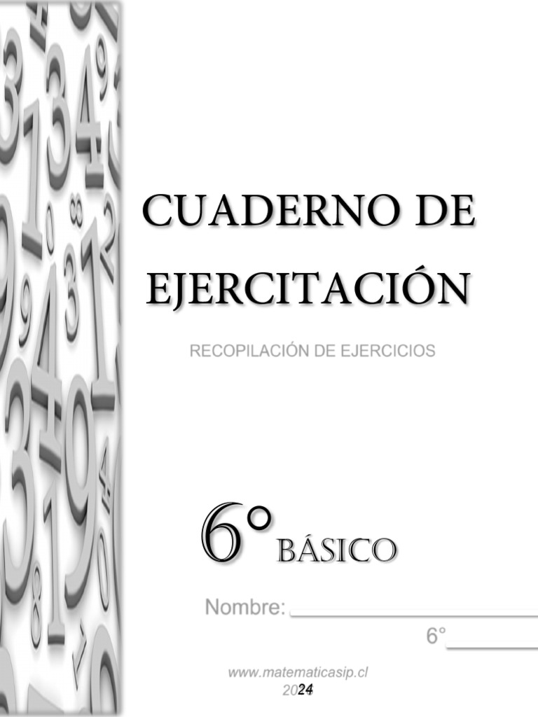 6º Cuadernillo Ejercitación Alumno | PDF | Matemáticas | Matemática Elemental