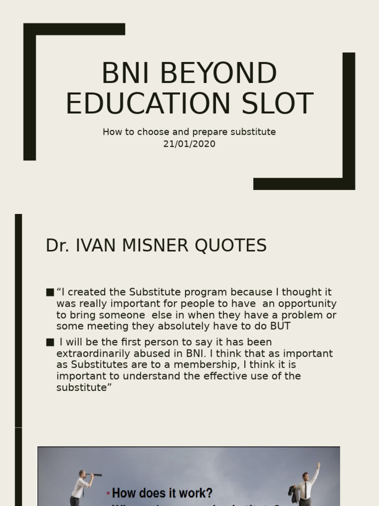 Bni Beyond Education Slot 2020 | PDF