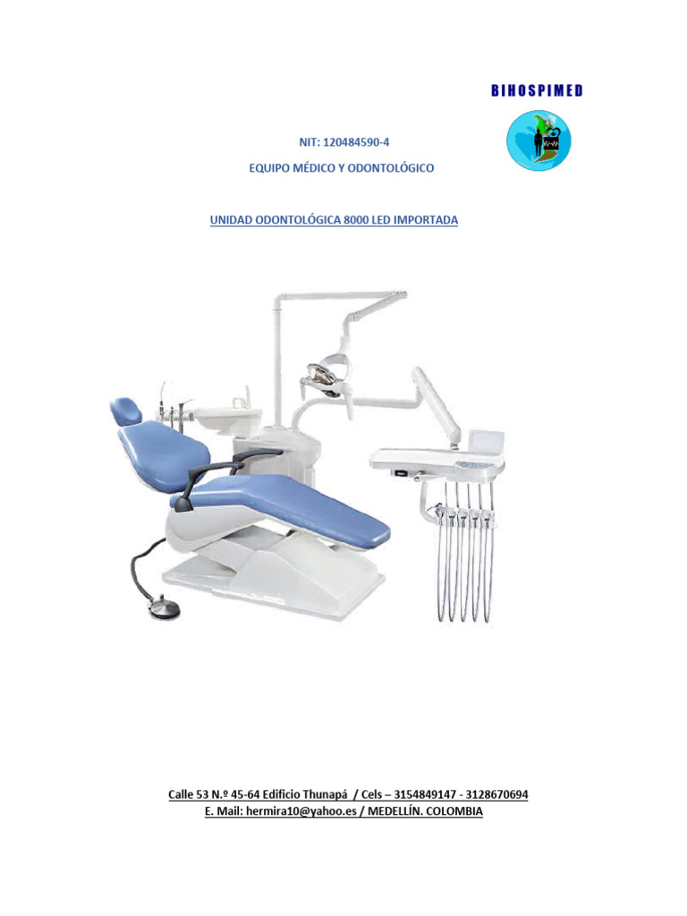 UNIDAD 8000 LED FICHA TÉCNICA BIHOSPIMED | PDF