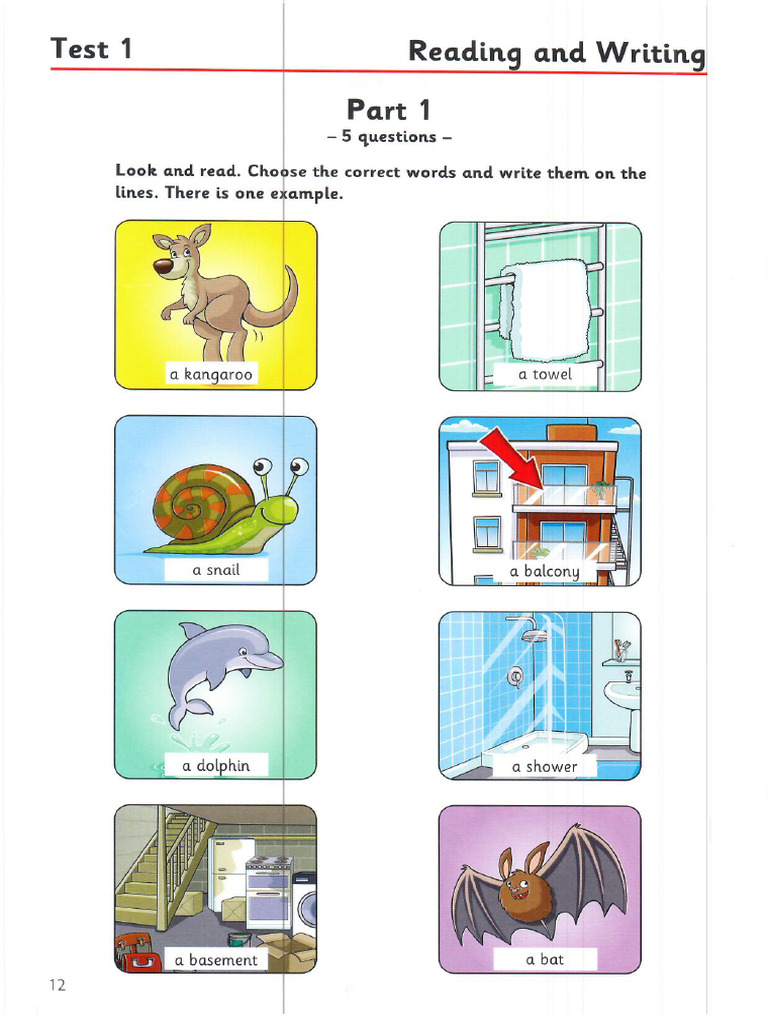 Movers Reading and Writing V4 | PDF