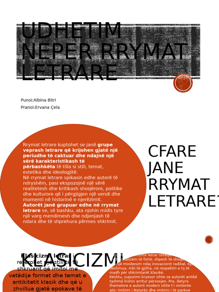 Udhetojme Neper Rrymat Letrare | PDF