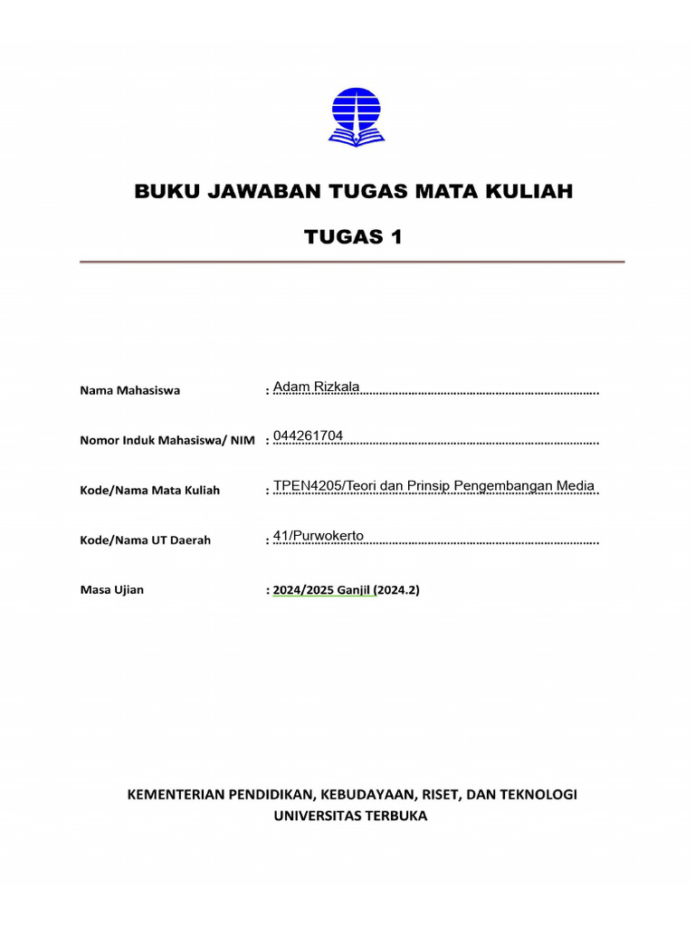 TMK 1 - Teori Dan Prinsip Pengembangan Media | PDF