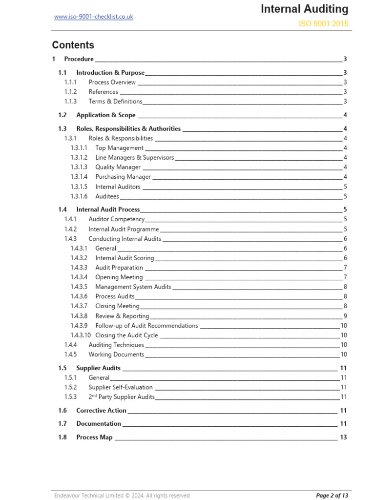 Procedure For Audit Programme | PDF | Internal Audit | Audit
