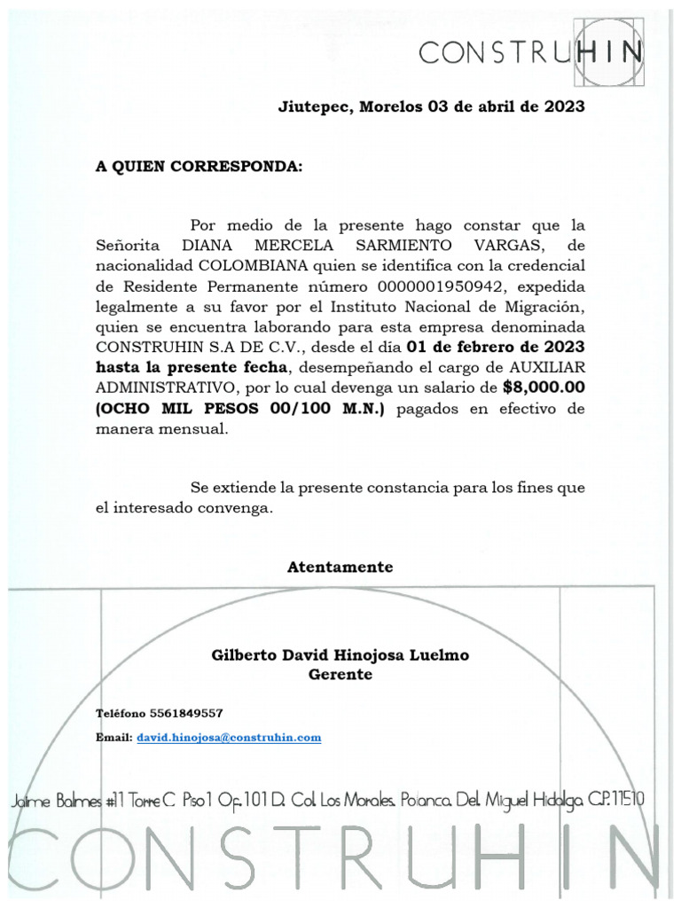 Carta Laboral | PDF