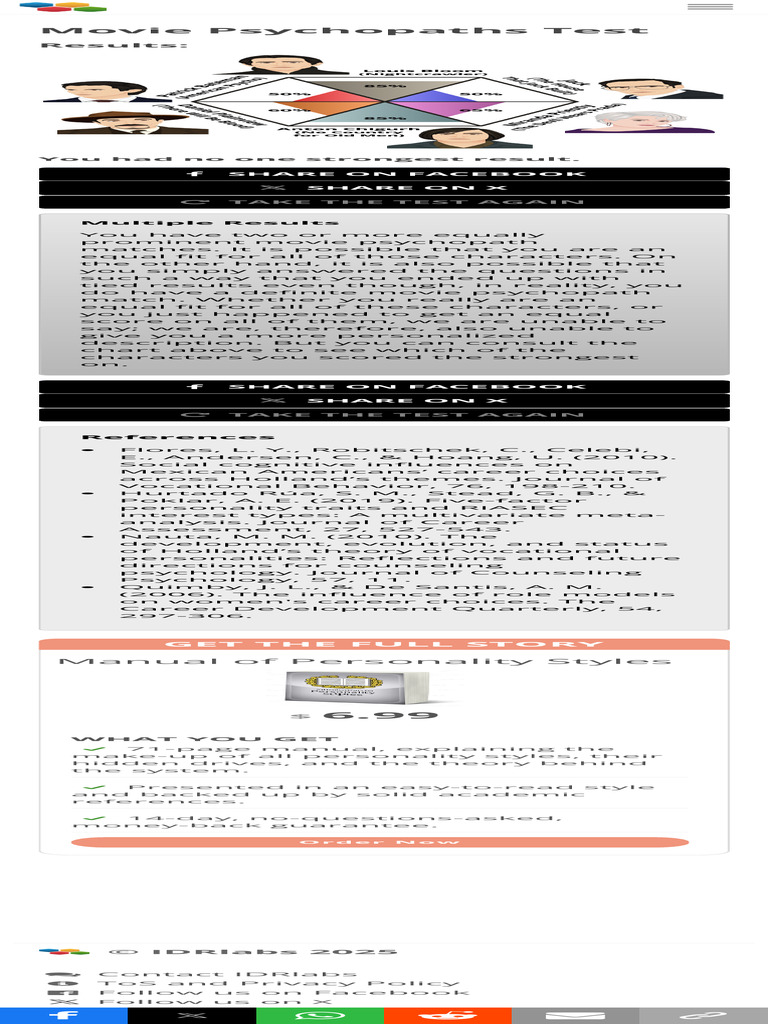 Movie Psychopaths Test | PDF