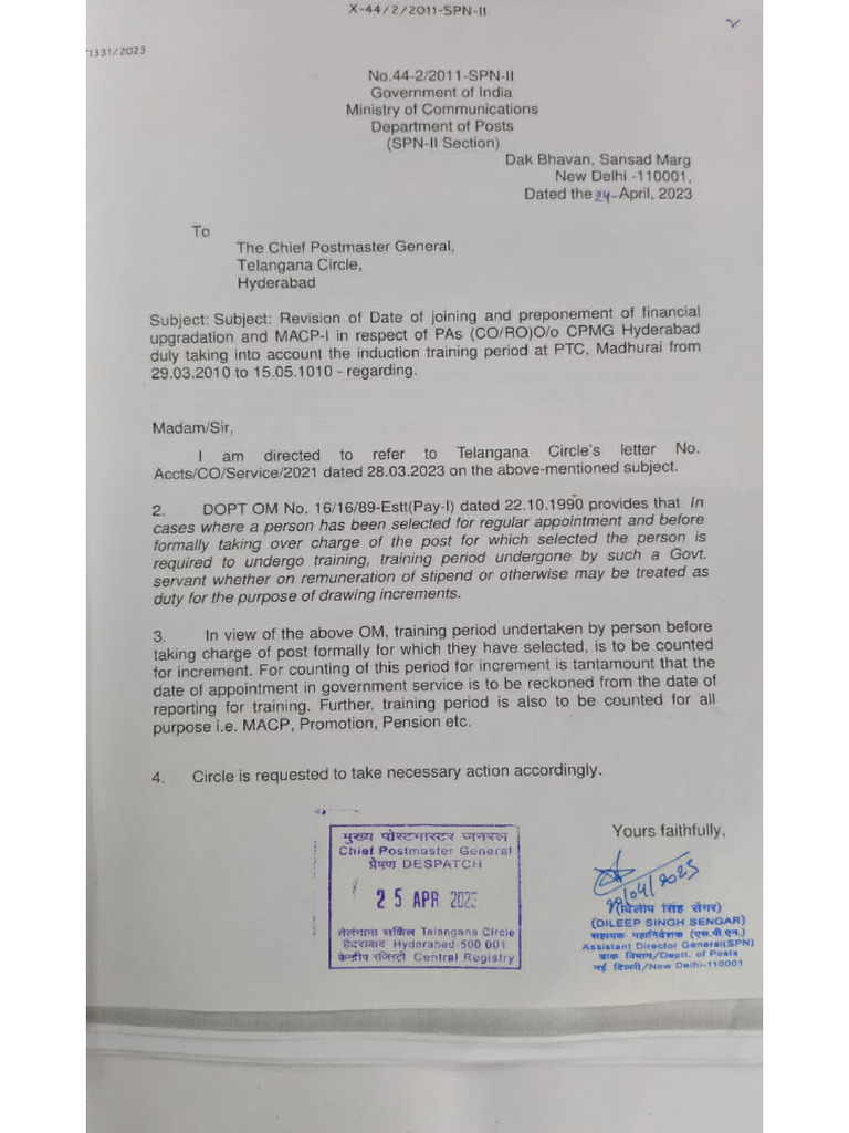 Induction Training Period | PDF