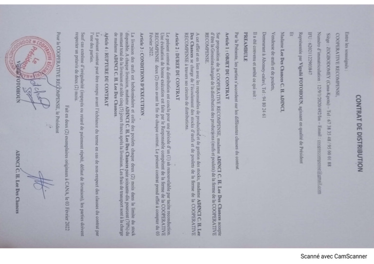 Contrat de Distribution | PDF