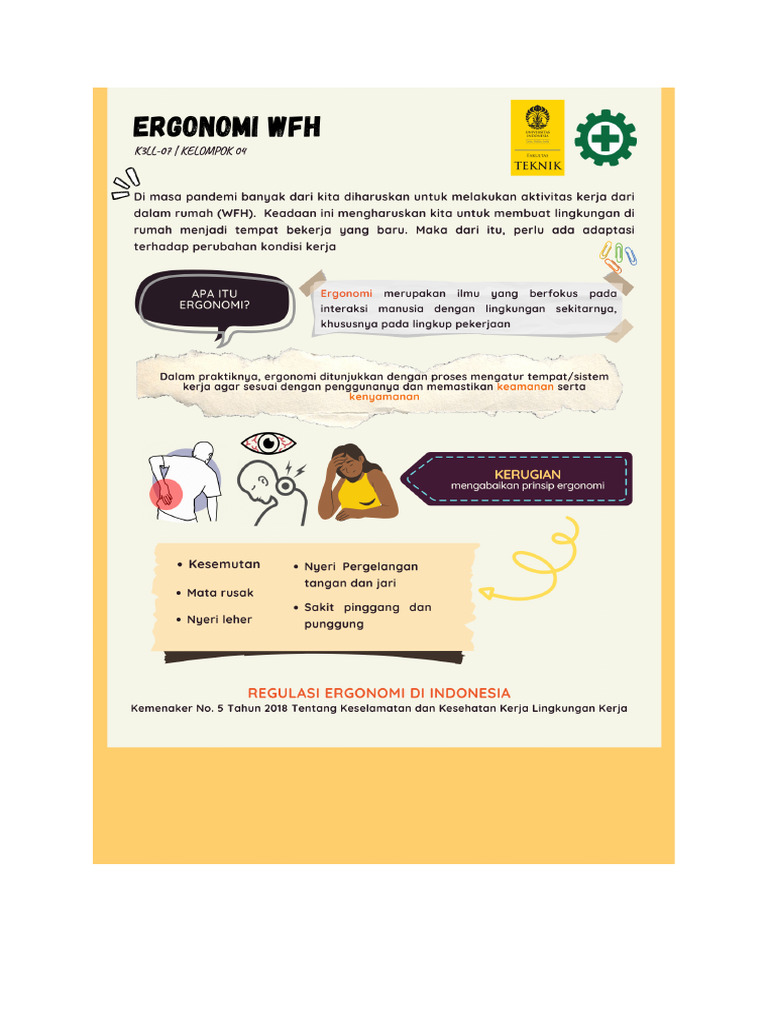 Alif Waly Samudra Pandan Arum - Infografis Ergonomi - K3LL - WFH ...