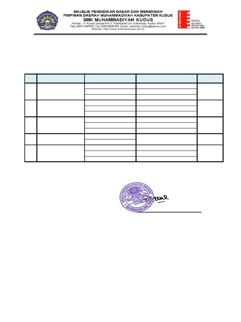 Jadwal Penilaian Sumatif Tengah Semester Genap (Revisi) | PDF