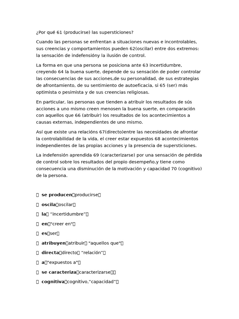 Práctica de Español 1 | PDF