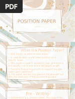 Position Paper Format Guide | PDF