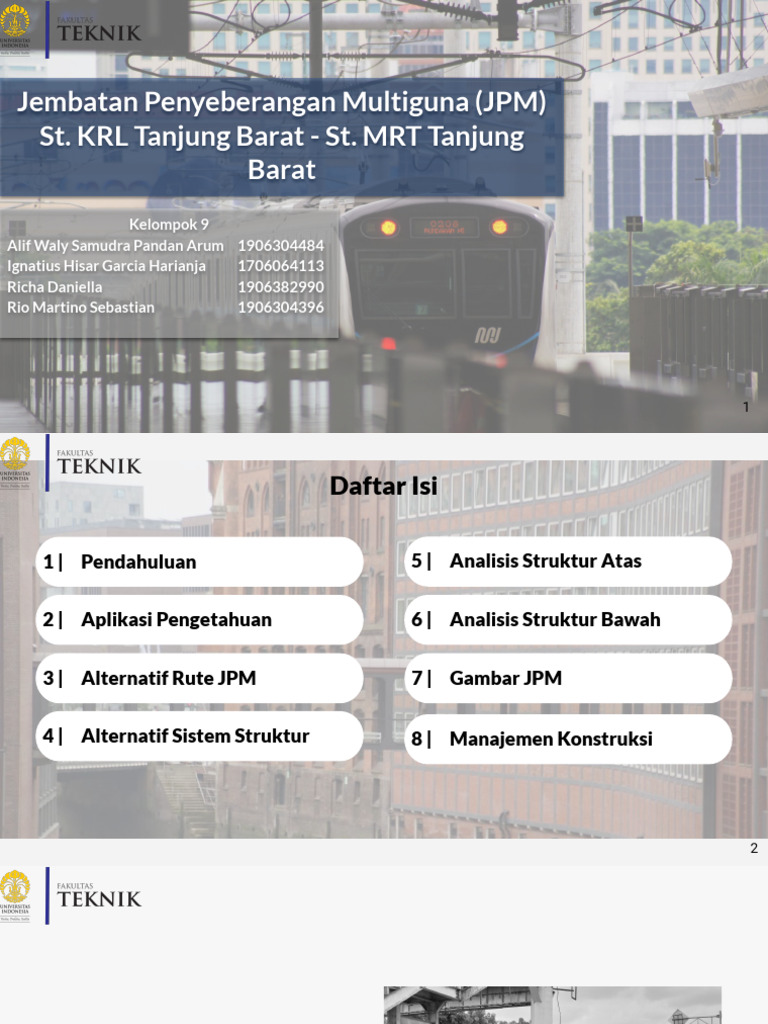 Rencana Jembatan Penyeberangan Multiguna | PDF