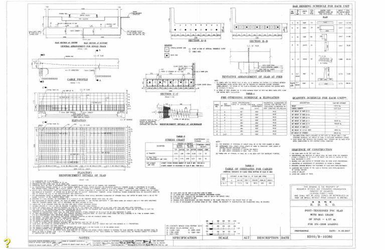 RDSO PSC SLAB 4.57m-B-10280 | PDF