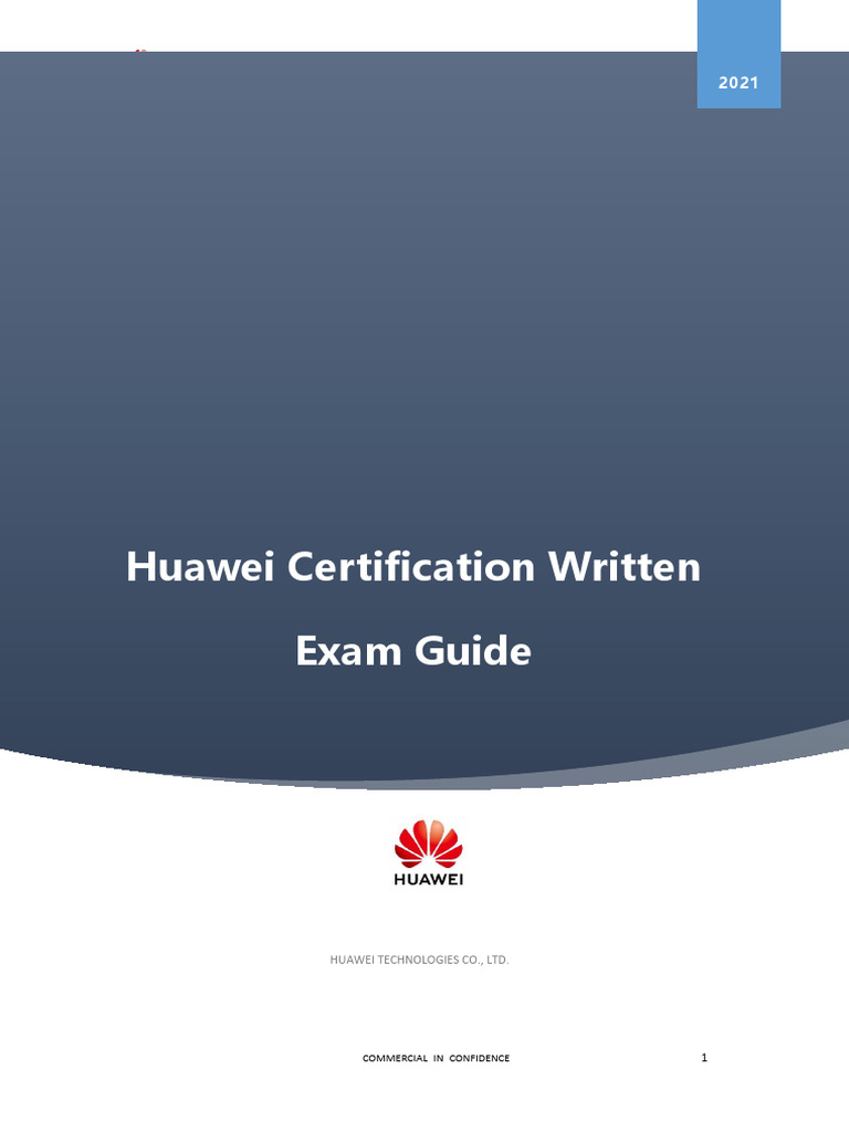 Huawei_Certification_Written_Exam_Guide_EN | PDF | Credit Card