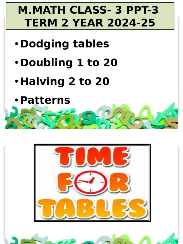 Mm-3 -Ppt 5- Doubling and Halving-term 2 Final | PDF | Mathematics