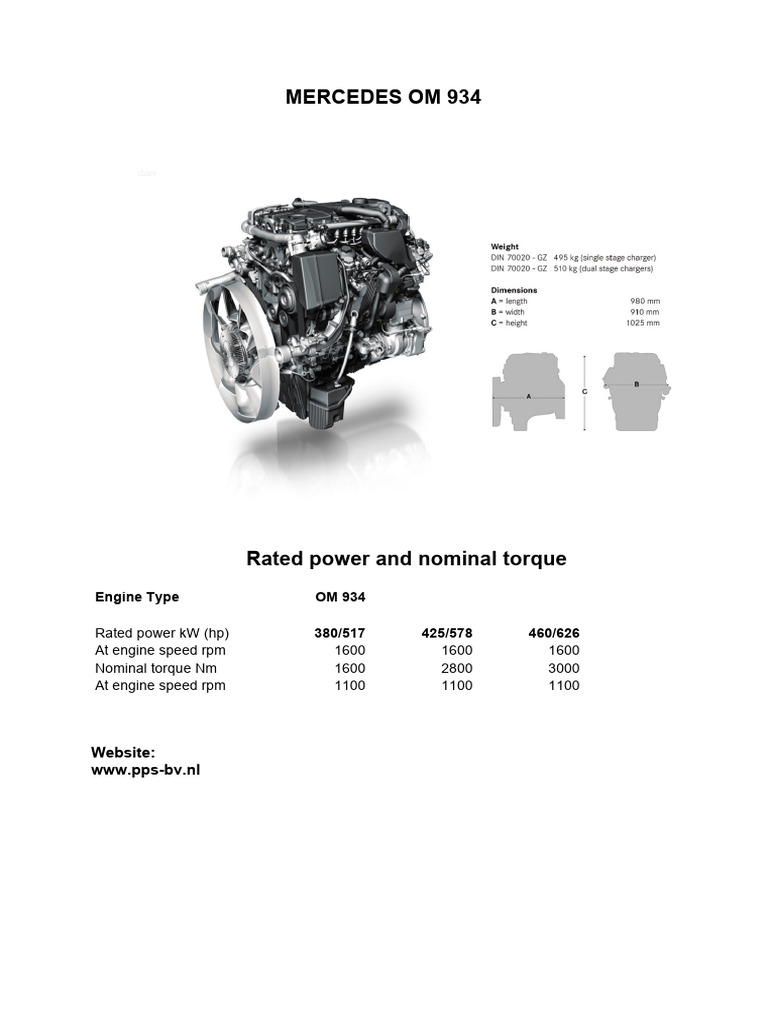 Mercedes OM 934 | PDF