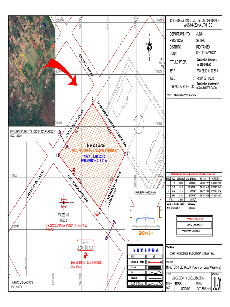 Ul-01 Plano de Ubicacion y Localizacion en a3 | PDF | Tecnología geográfica | Geodesia