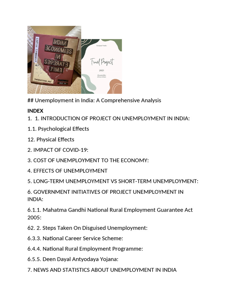 Unemployment Crisis in India: Analysis | PDF | Unemployment | Mental Health